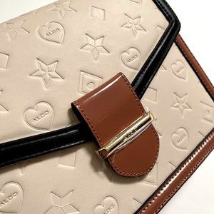 Aldo | Bags | Nwt Original Aldo Top Handle Crossbody Bag Embossed Heart ...